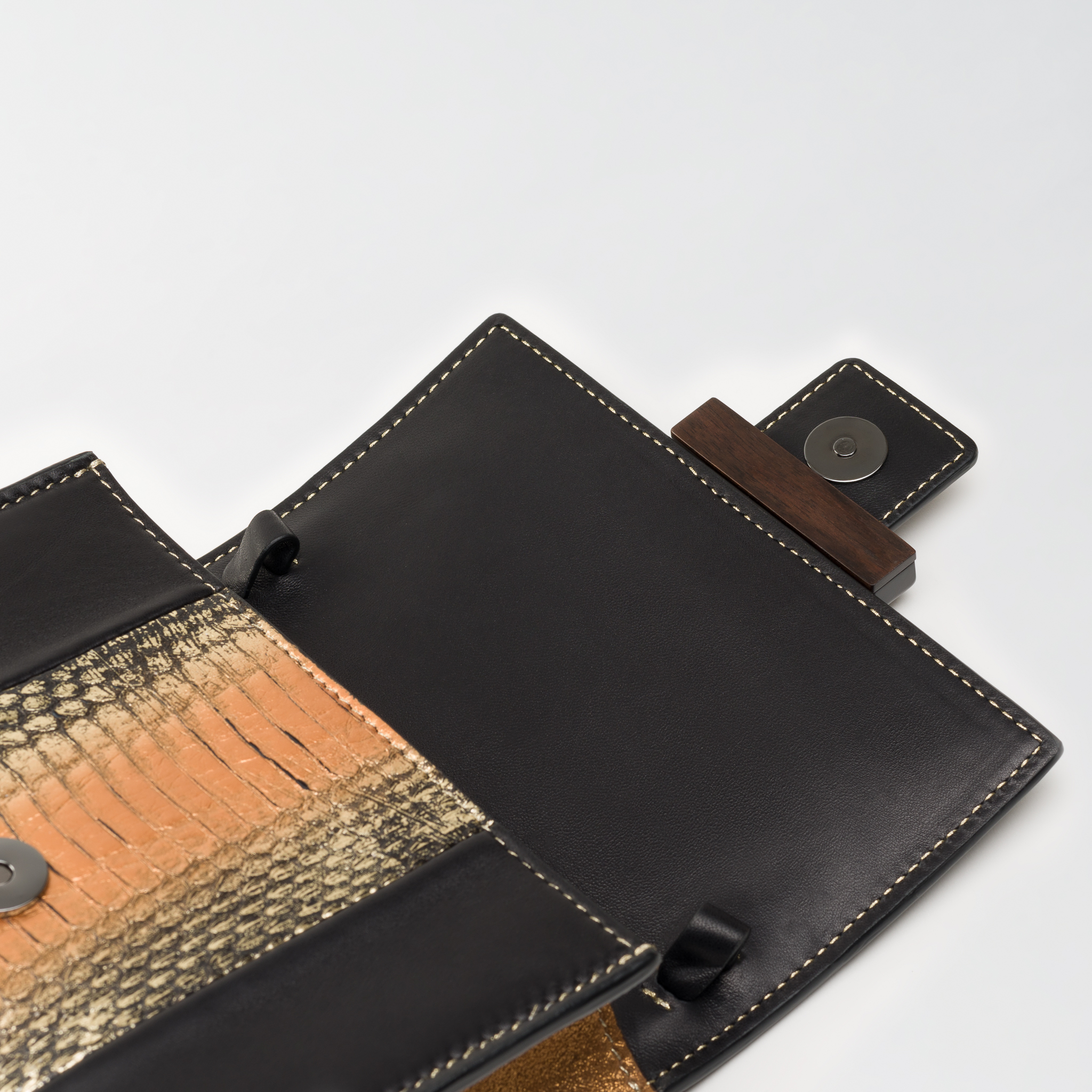 Mini Reka Varda bag in leather/snake - Caroline De Marchi